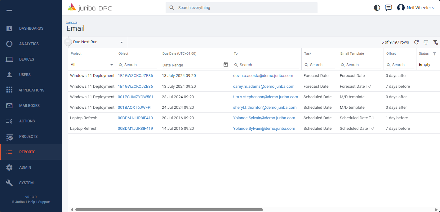 Announcing Juriba DPC v5.13 release - enhanced email reporting and data ...